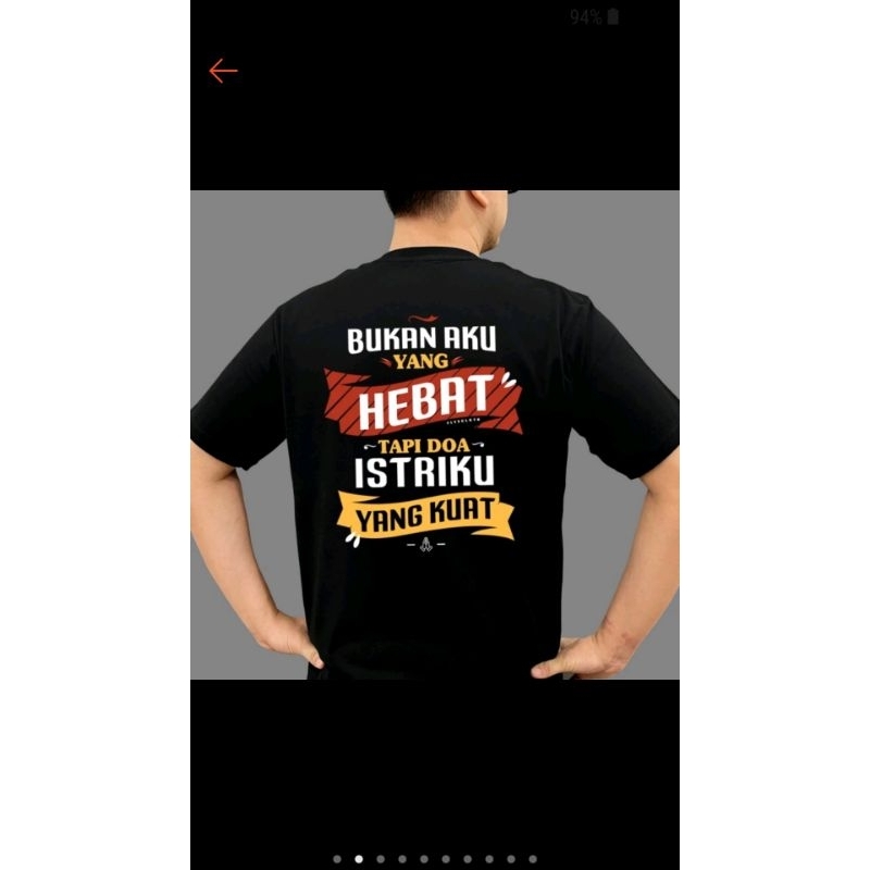 Jual KAOS KATA KATA BUKAN AKU YG HEBAT TAPI DOA ISTRIKU YG KUAT ...