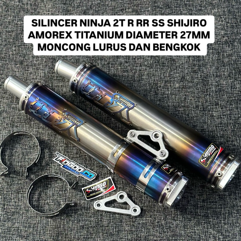 Jual SLINCER SLINSER KNALPOT NINJA TITANIUM SHIJIRO SILINCER KNALPOT ...