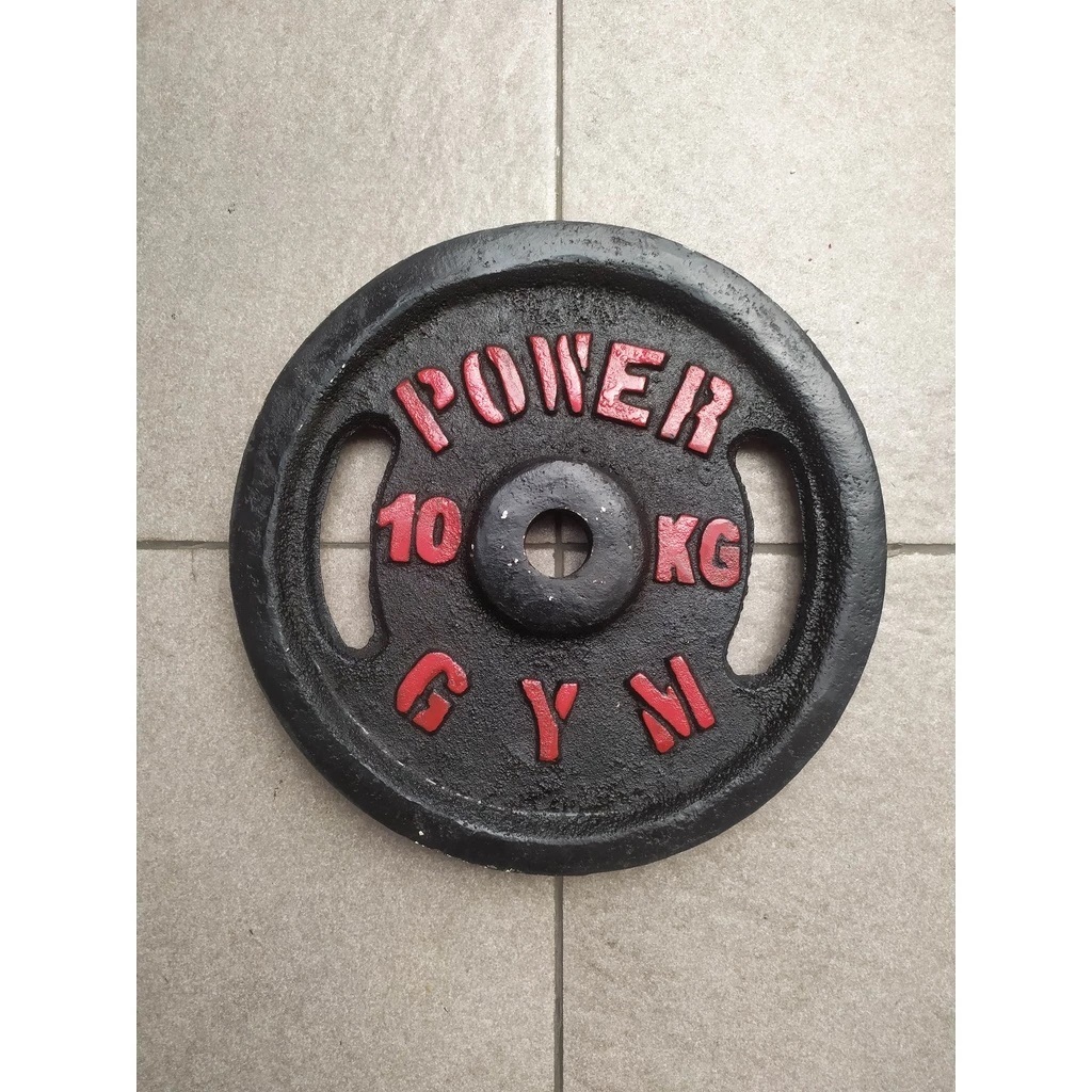 Jual Plate Dumbell Beban Dumbel 10kg / Plate Dumbel Barbel 10 Kg | Shopee Indonesia