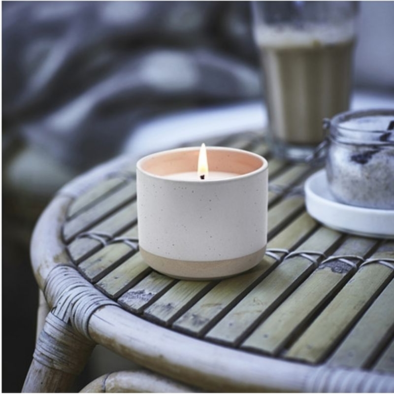 Jual Jamlik lilin beraroma toples keramik vanilla, lilin vanilla, lilin ...