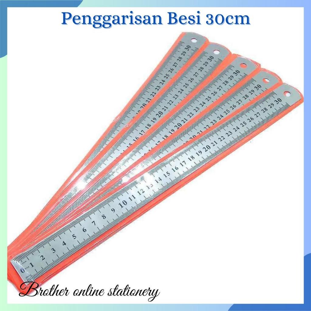 Jual BOS Penggaris Besi MICROTOP 30 cm / Metal Ruler / Pengukur ...