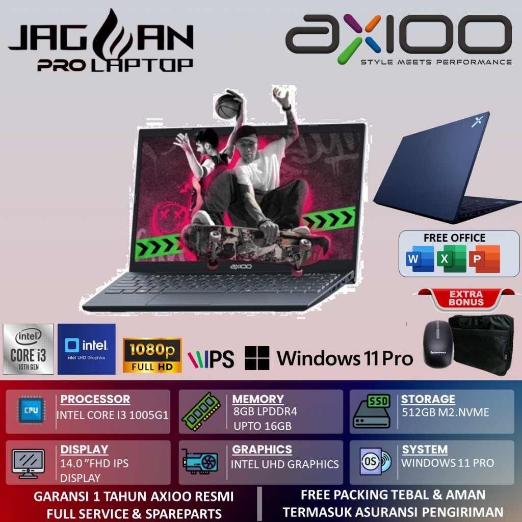 Jual Laptop Murah Axioo Hype 3 Intel Core i3 1125G4 RAM 32GB 512GB Ssd FHD Ips Windows 11 Home ...