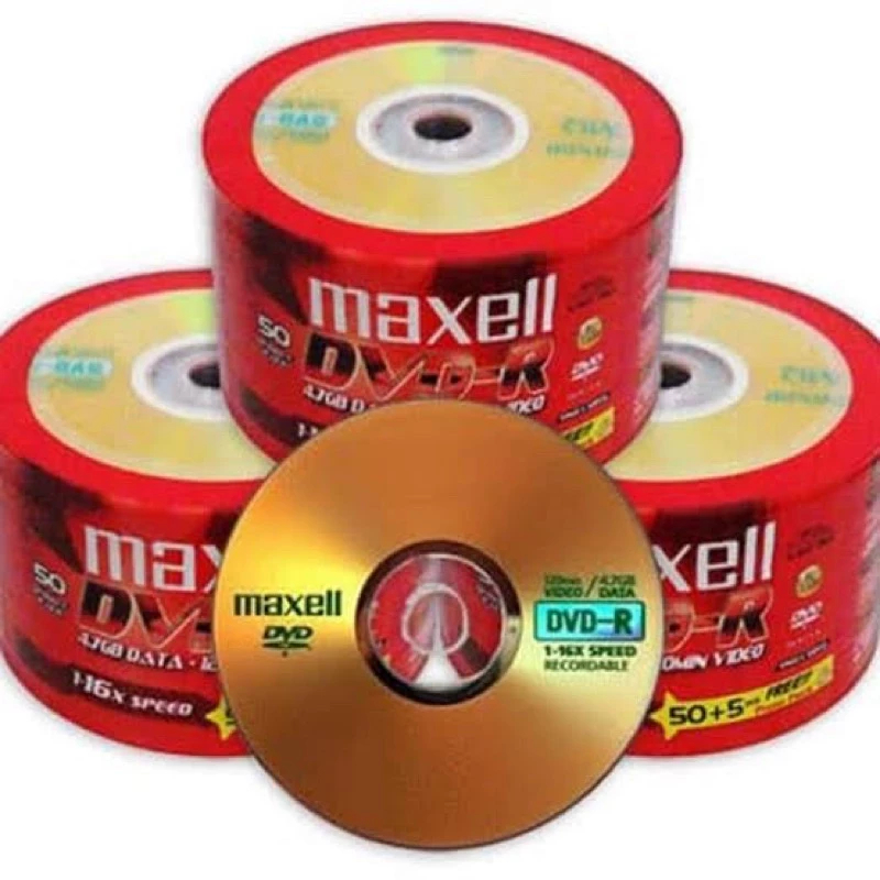 Jual Maxell DVD Kosong DVD-R 16x Speed 4.7GB DVD Blank Master Quality | Shopee Indonesia