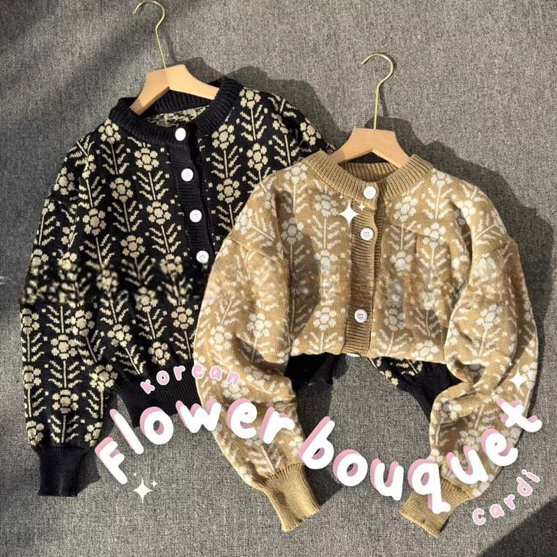 Jual FLOWER BOUQUET KOREAN CARDI / CARDIGAN KOREA TRIBAL BUNGA | Shopee ...