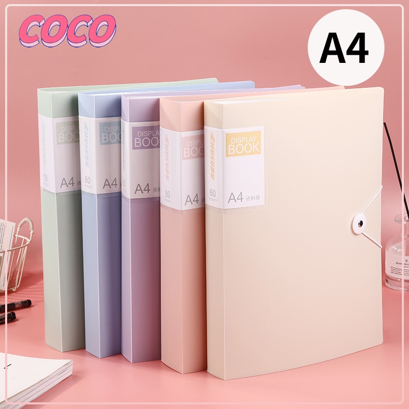 Jual Display Book/Map File Dokumen A4 20/30/40 Halaman Warna Pastel ...