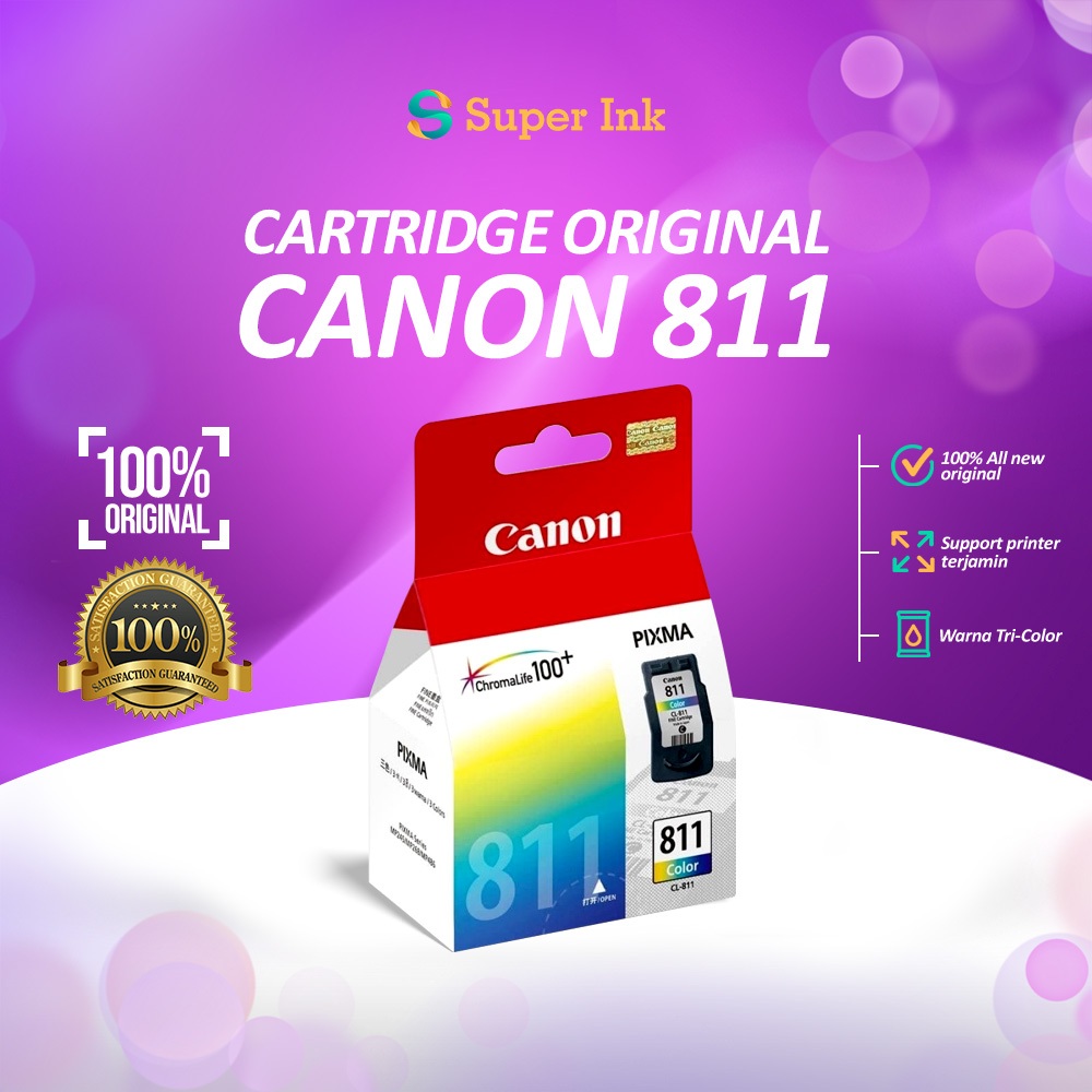 Jual Tinta Cartridge Canon PG 811 Color Original iP2770, iP2772 CL-811 ...
