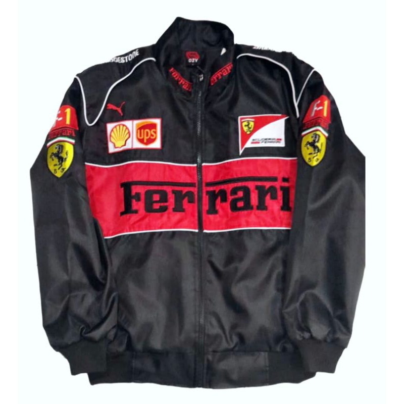 Jual Jacket Racer Racing Vintage Nascar Ferarri Formula 1 Shell Hitam ...