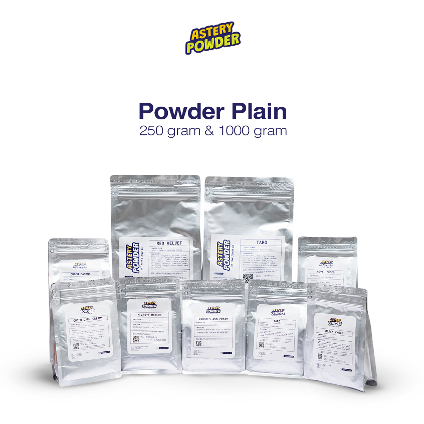 Jual Bubuk Minuman Plain Powder Drink Aneka Rasa ala Cafe 250 gram & 1000 gram - Astery Powder ...