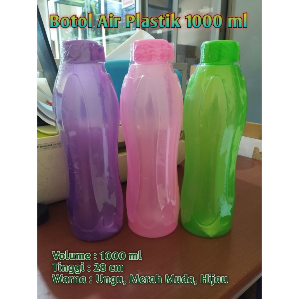 Jual Botol Air Minum 1000 ml / Botol Air Minum Plastik 1 liter / botol ...