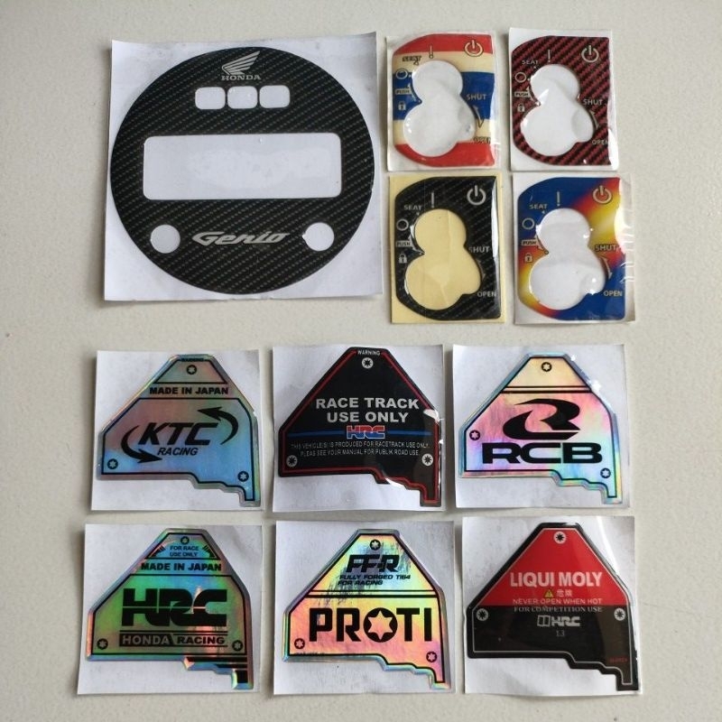 Jual Stiker Timbul Speedometer Honda Genio, kunci & Stiker Sensor Mesin ...