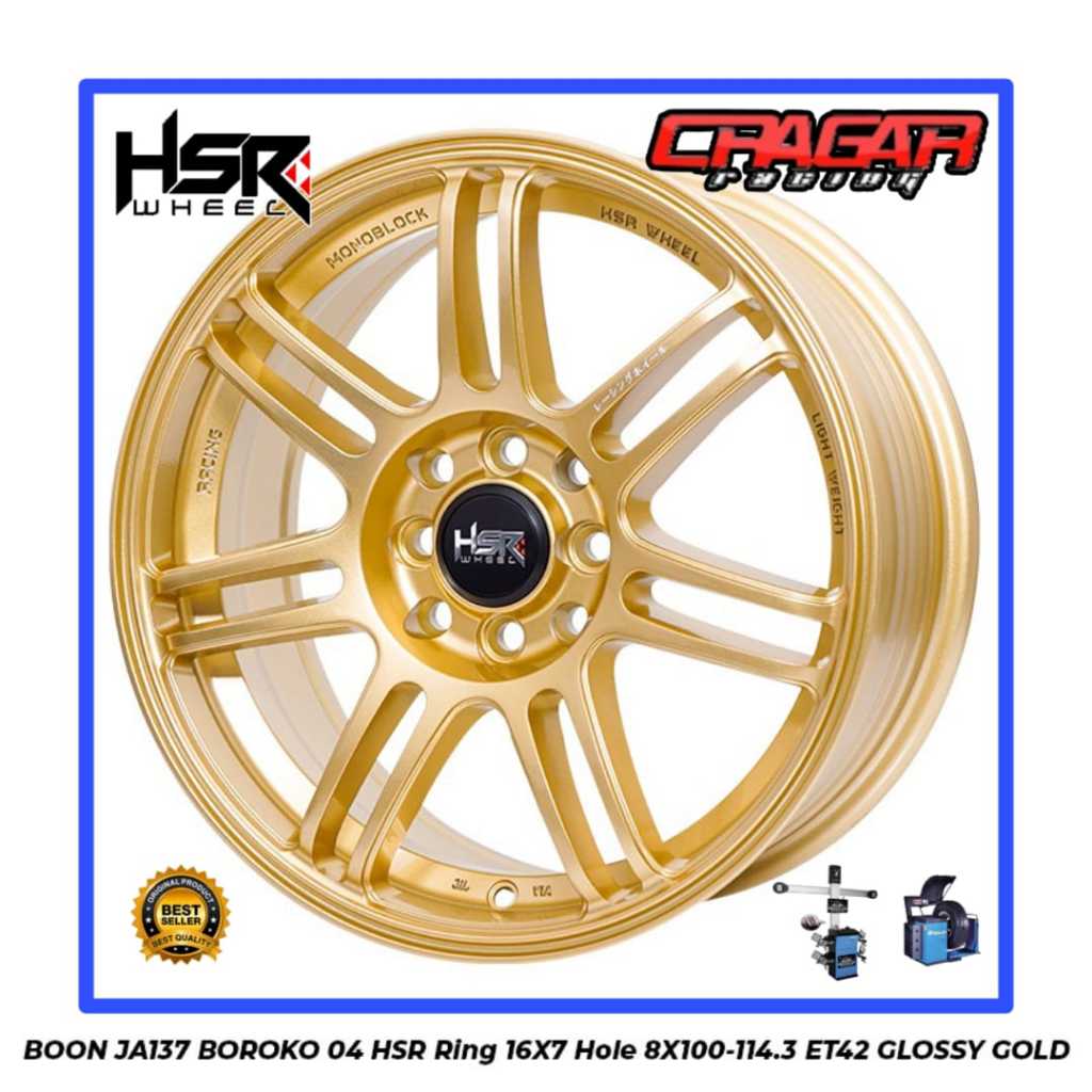 Jual Velg Mobil Racing Ring 16 Lubang 4 Cocok Buat Avanza Xenia Livina Evalia Alvez Confero Hsr ...