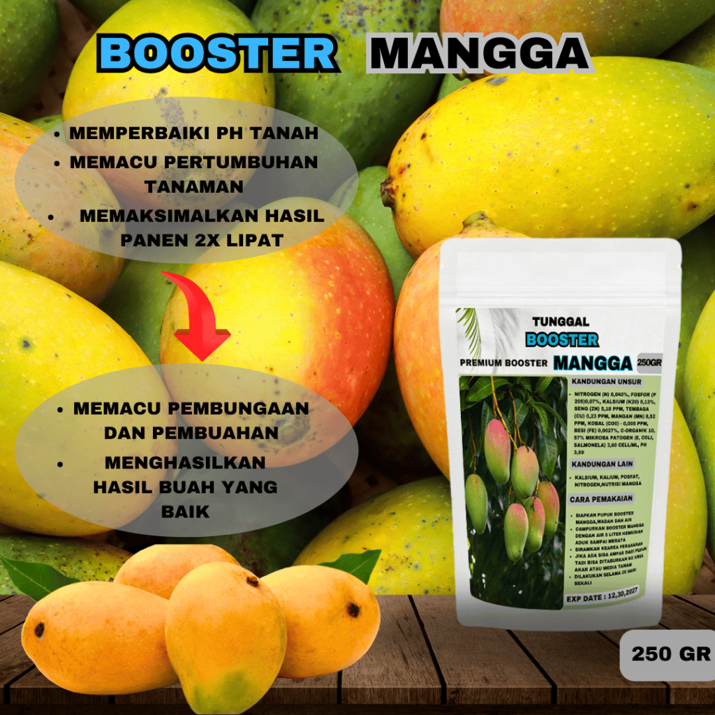 Jual Pupuk Booster Organik Tanaman Mangga, Pelebat dan Perangsang Buah Mangga | Shopee Indonesia