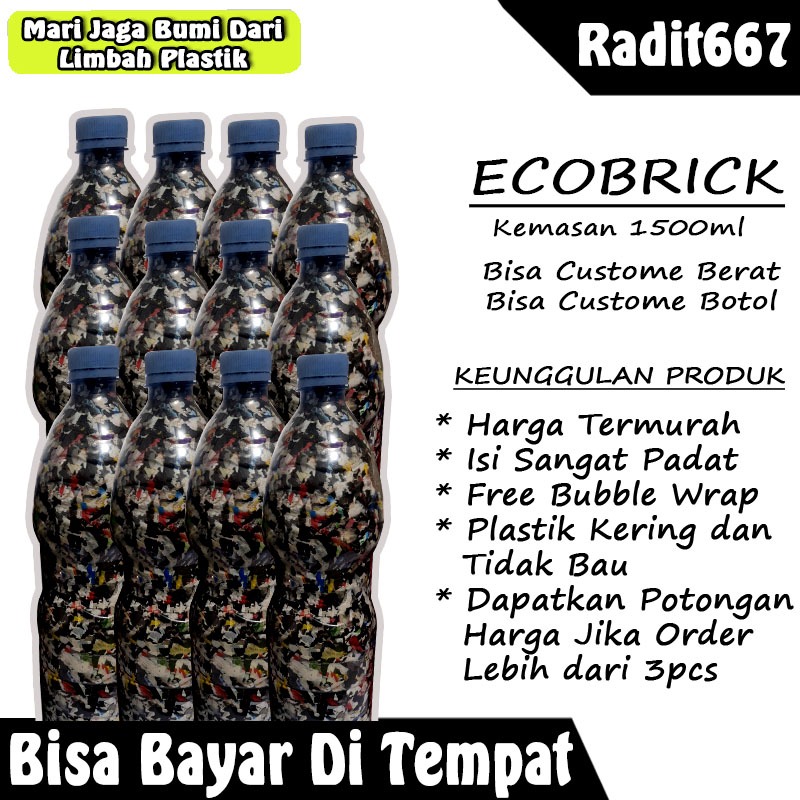 Jual Ecobrick Ekobrik Ecobrik Ekobrick Botol Le Lee Mineral Ukuran 1500 ...