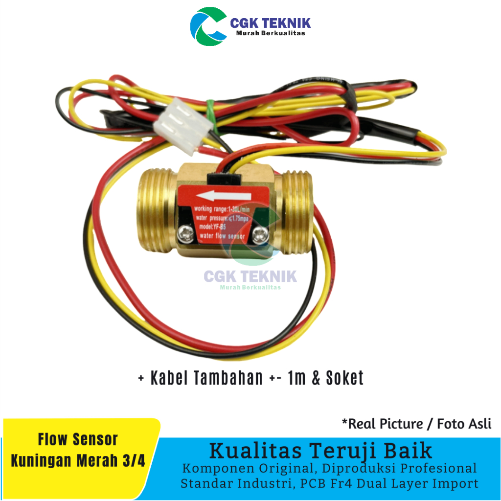 Jual CGK TEKNIK - SENSOR POM MINI PERTAMINI FLOW SENSOR KUNINGAN 3/4 MERAH | Shopee Indonesia