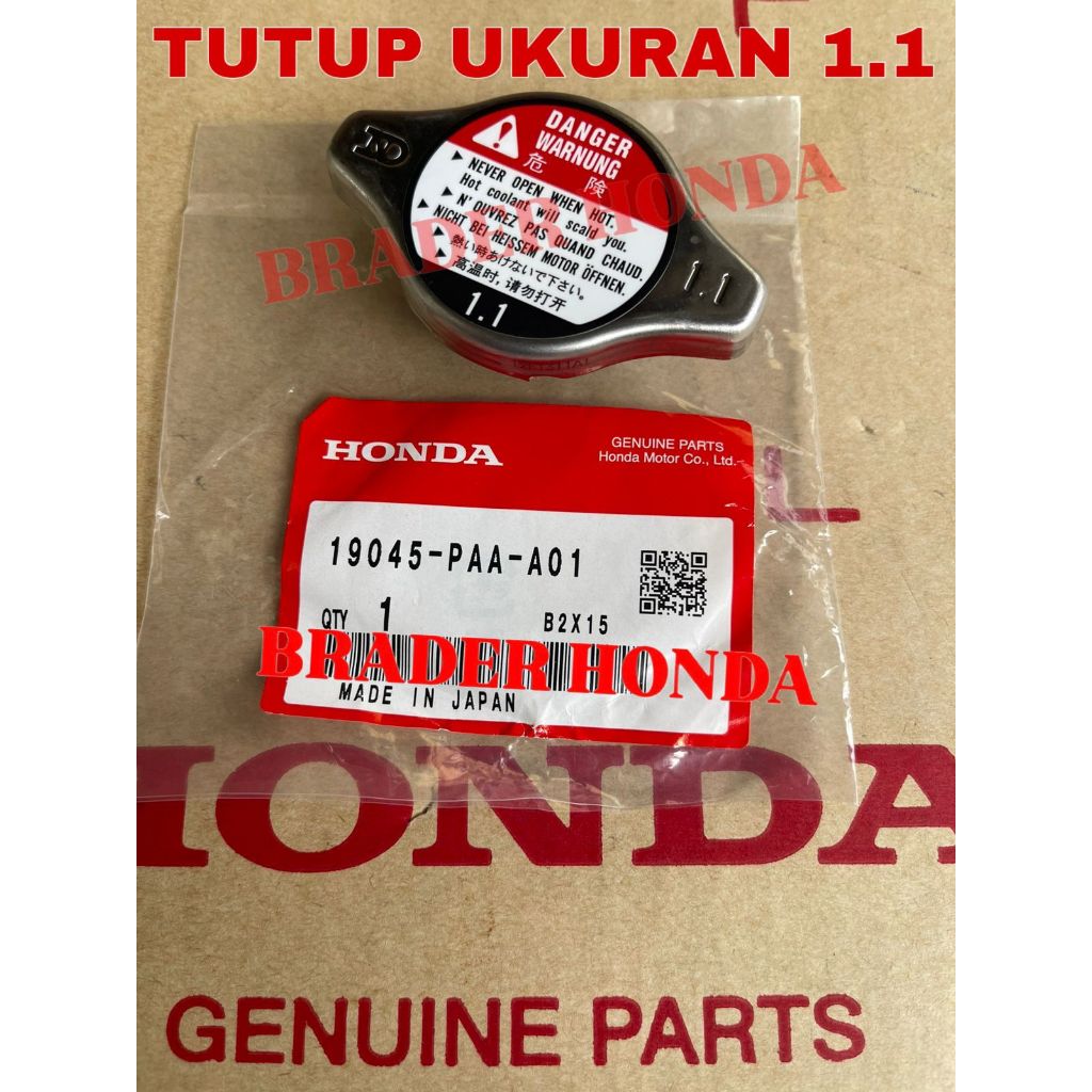Jual TUTUP COVER CAP UKURAN 1.1 RADIATOR MOBILIO BRIO FREED STREAM JAZZ ...