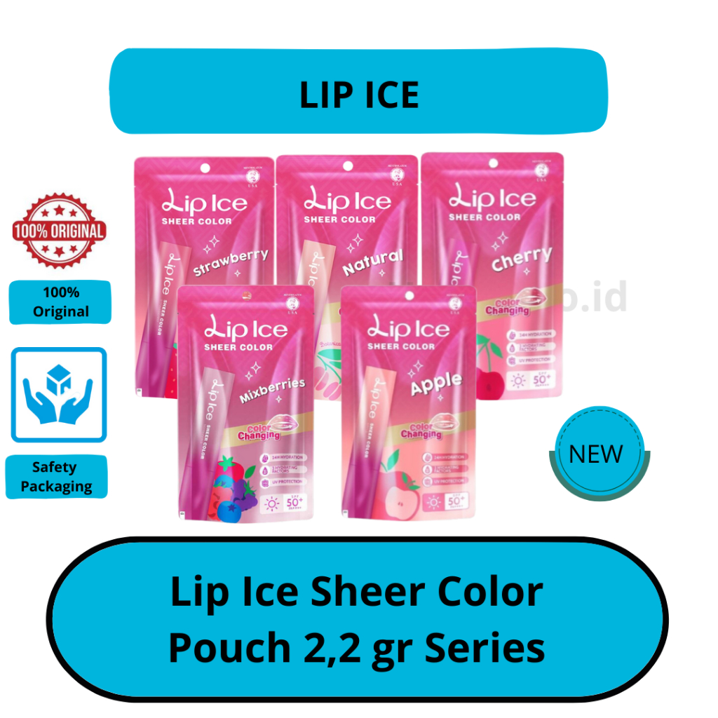 Jual Lip Ice Sheer Color Pouch 2,2 gr Series | Shopee Indonesia