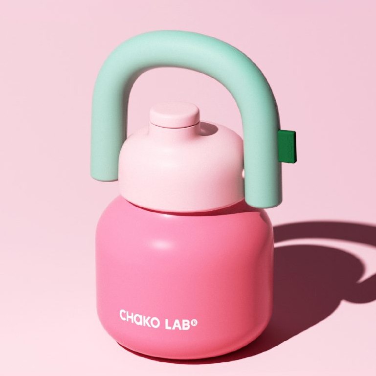 Jual CHAKO LAB Linlin Vacuum Thermos 1000ml - Cotton Candy | Shopee ...
