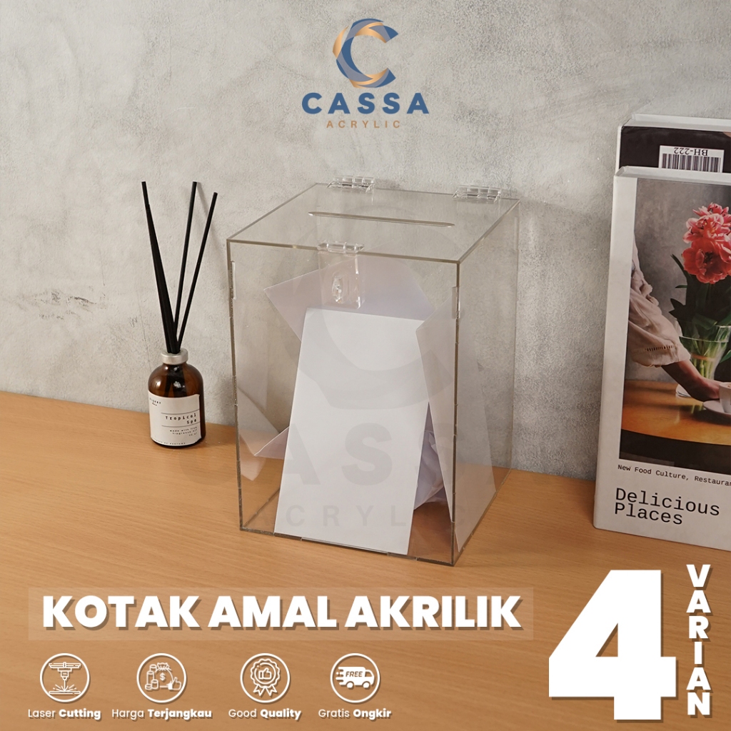Jual Kotak Amal Akrilik Box Kotak Saran Akrilik Transparant Kotak Tip ...