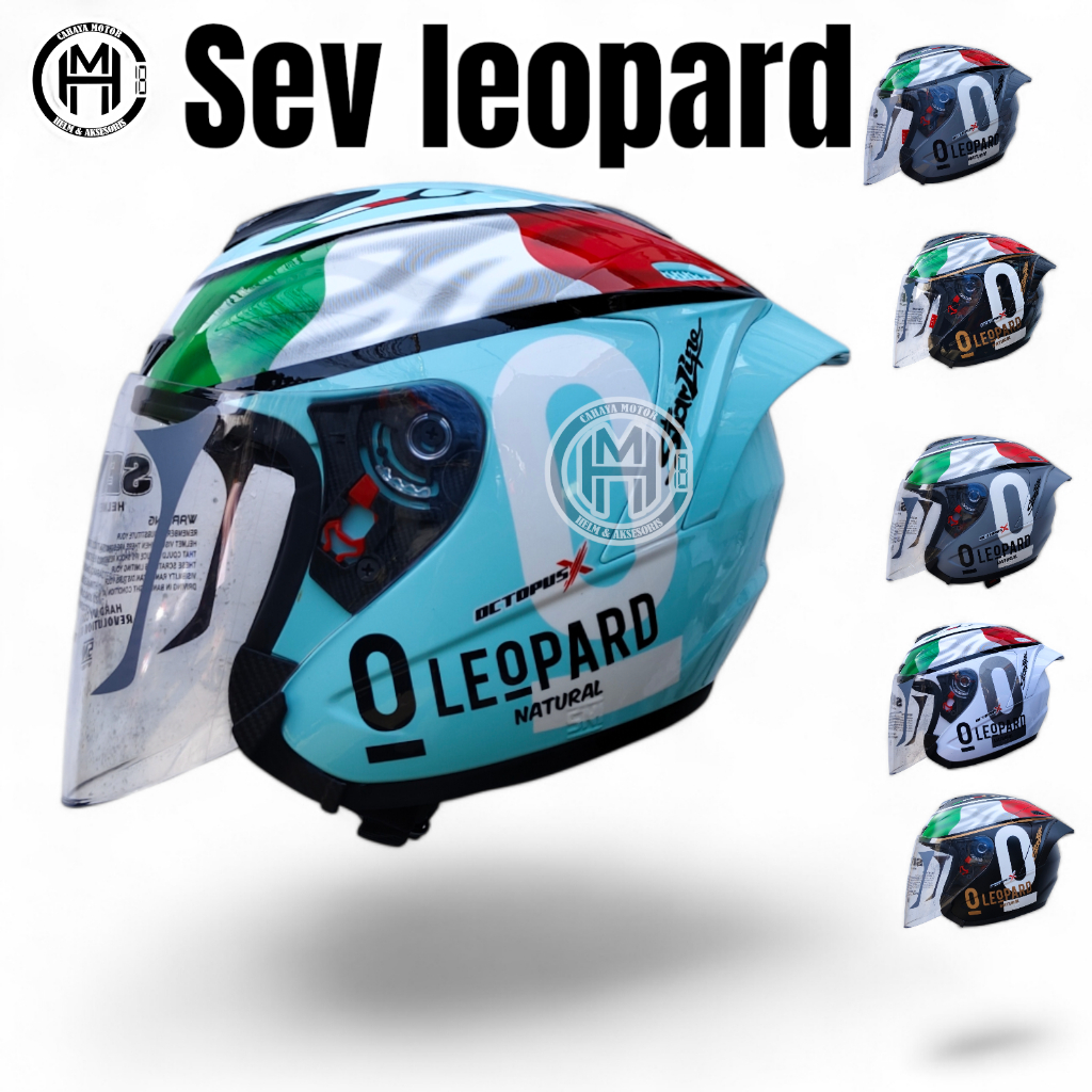 Jual Helm Sev X Original Octopus X || Leopard Helm Ganteng SNI Dewasa ...
