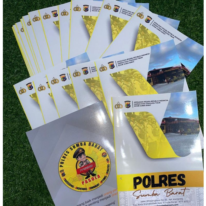 Jual Cetak Map Folder Custom A4/F4 Kertas Art Carton Map Lipat File ...