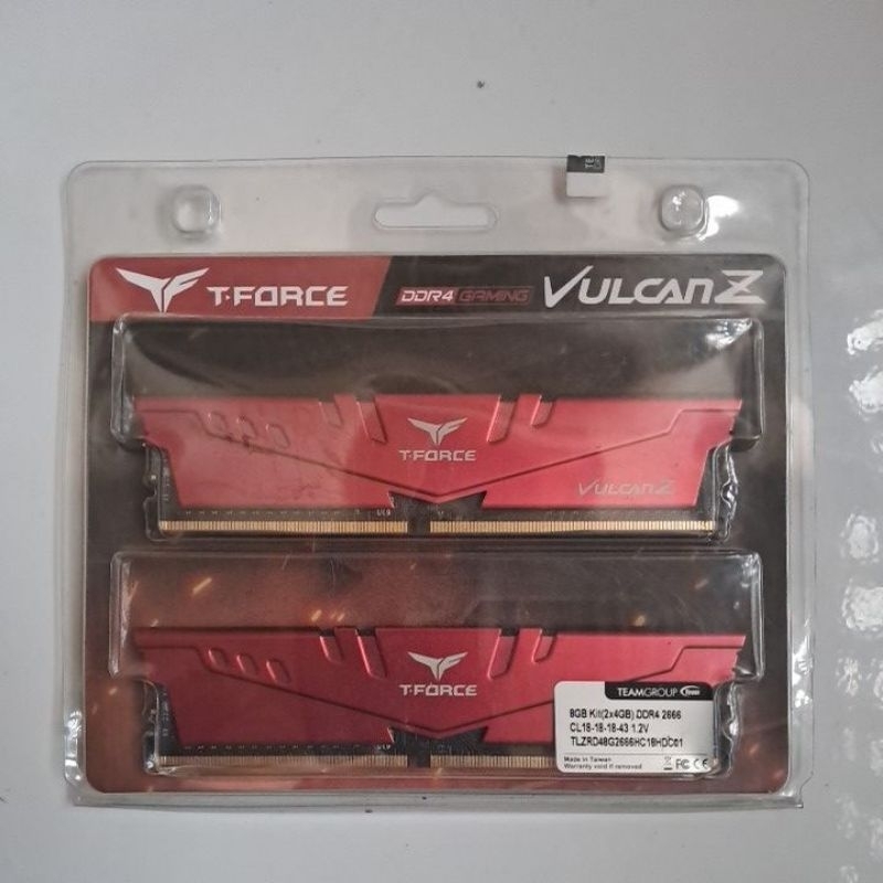 Jual Ram Vulcan Z DDR4 T-Force 4GB PC2666Mhz ( 21300 ) | Shopee Indonesia