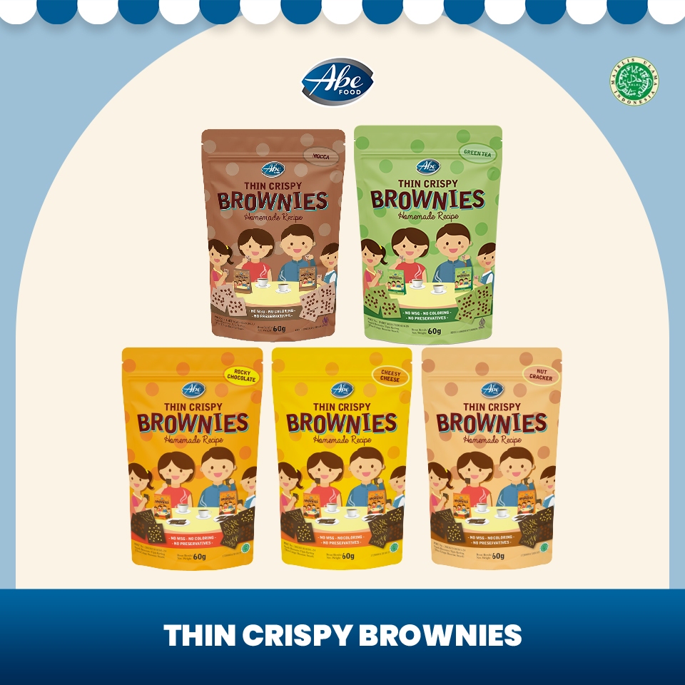 Jual Abe Food Thin Crispy Brownies/ Biskuit Anak Sehat/ Makanan Ringan ...