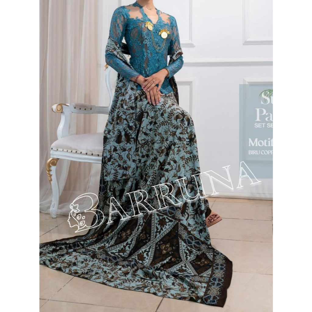 Jual Barruna - Outfit Bali Elegan Lembaran Kamen Endek Set Selendang ...
