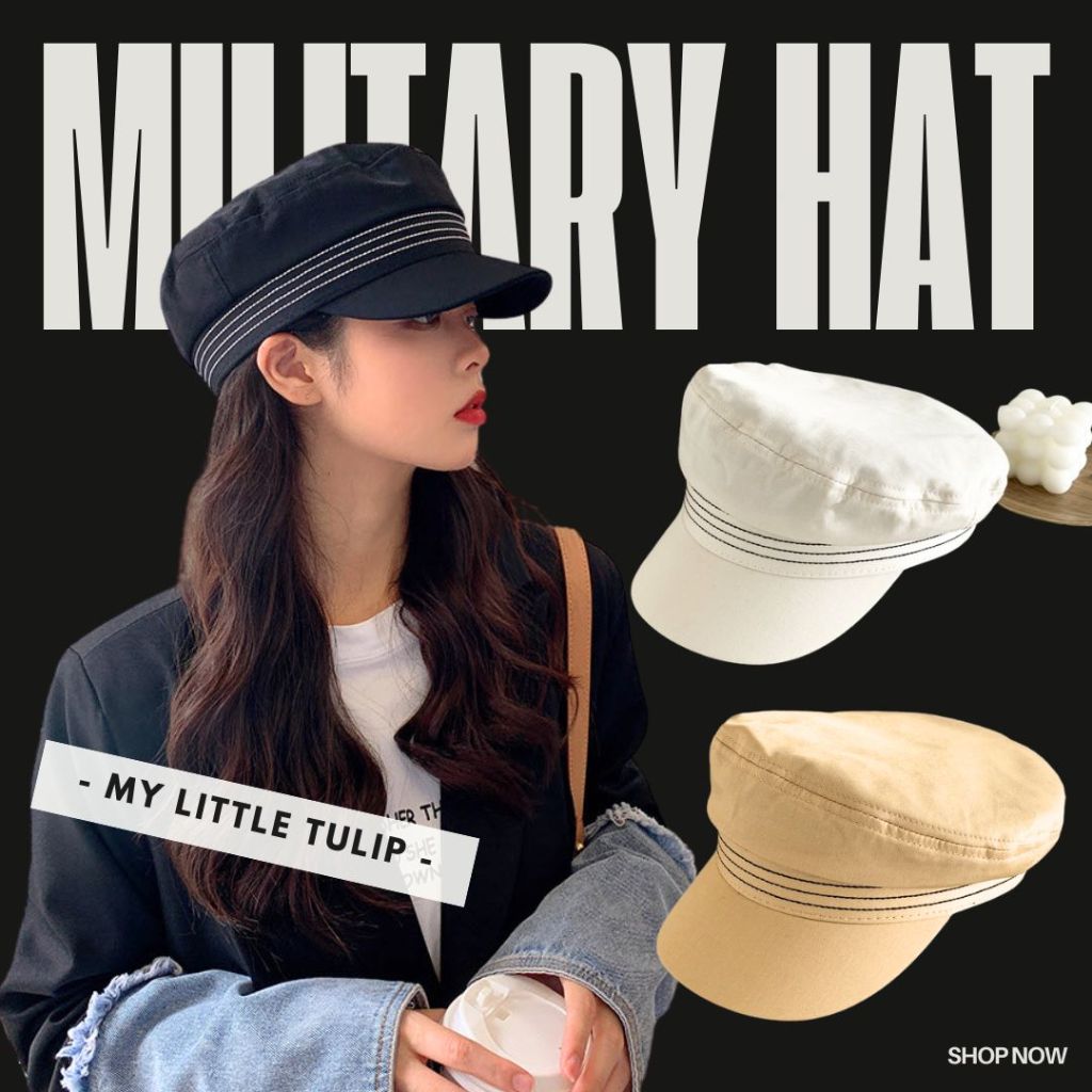 Jual Topi Military Pria Wanita Fashion Hat Topi Komando Keren Cowok ...