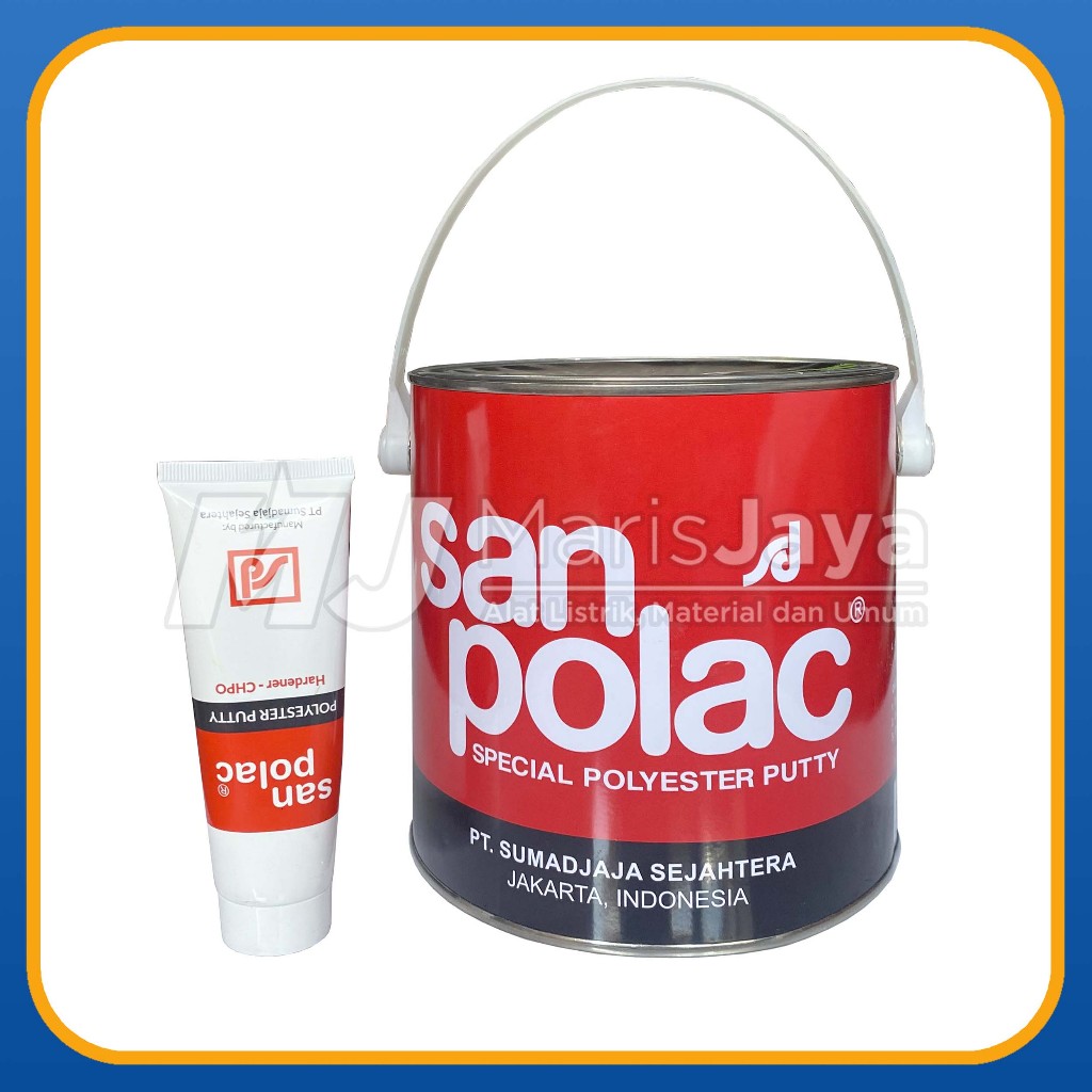 Jual Dempul SANPOLAC Galon 4kg (Dempul Mobil, Motor, Besi) | Shopee ...