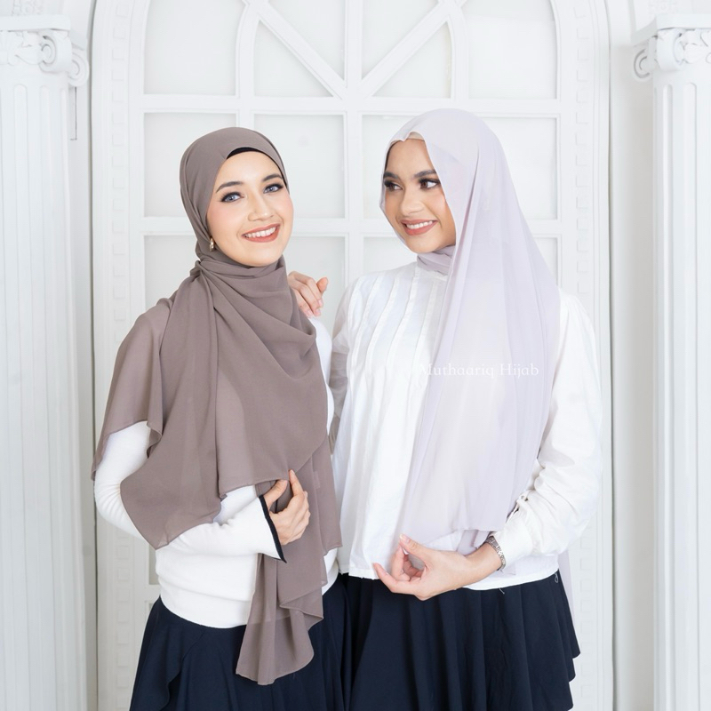 Jual 𝐌𝐮𝐭𝐡𝐚𝐚𝐫𝐢𝐪 Pashmina Basic Ceruty babydoll || Hijab Pasmina Polos 180x75cm | Shopee Indonesia