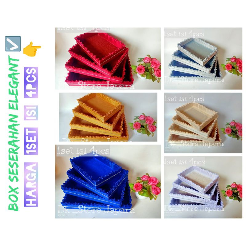 Jual parsel BOX hantaran MODEL KRIWIEL isi 4 | Shopee Indonesia