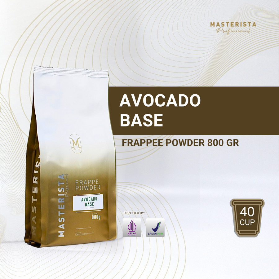 Jual Masterista Frappe Powder Bubuk Minuman Avocado Base 800 gr ...