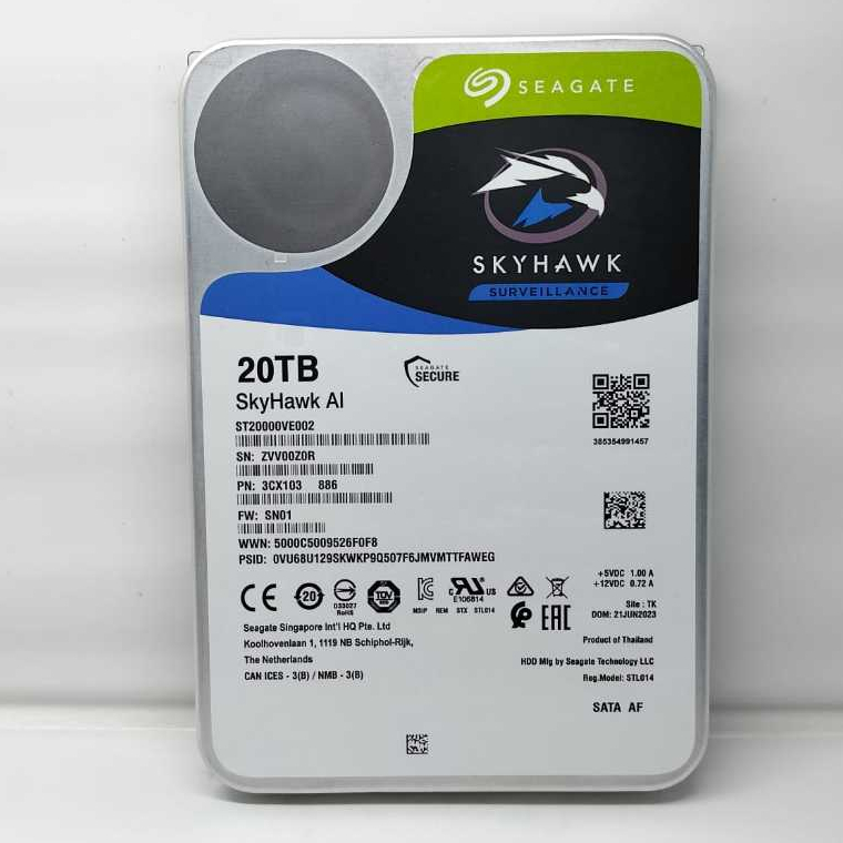 Jual hardisk hdd internal 20TB SKYHAWK 3,5" FOR CCTV DVR NVR/hard disk ...