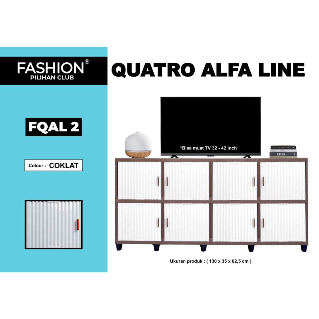 Jual CLUB LEMARI RAK TV PLASTIK FASHION QUATRO ALFA LINE RAK SERBAGUNA ...