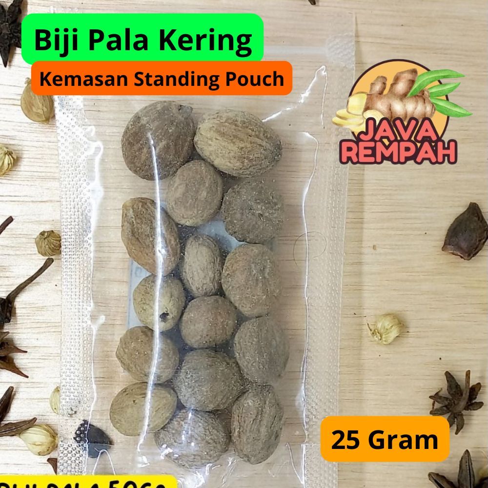 Jual Biji Pala Kering Kemasan 25gr | Shopee Indonesia
