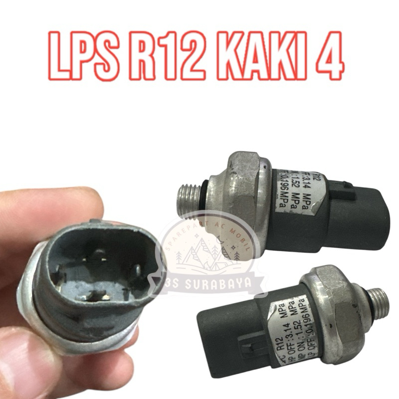Jual Lps R12 Kaki 4 OFF ON OFF Soket 4 Universal Low Pressure Switch Ac ...