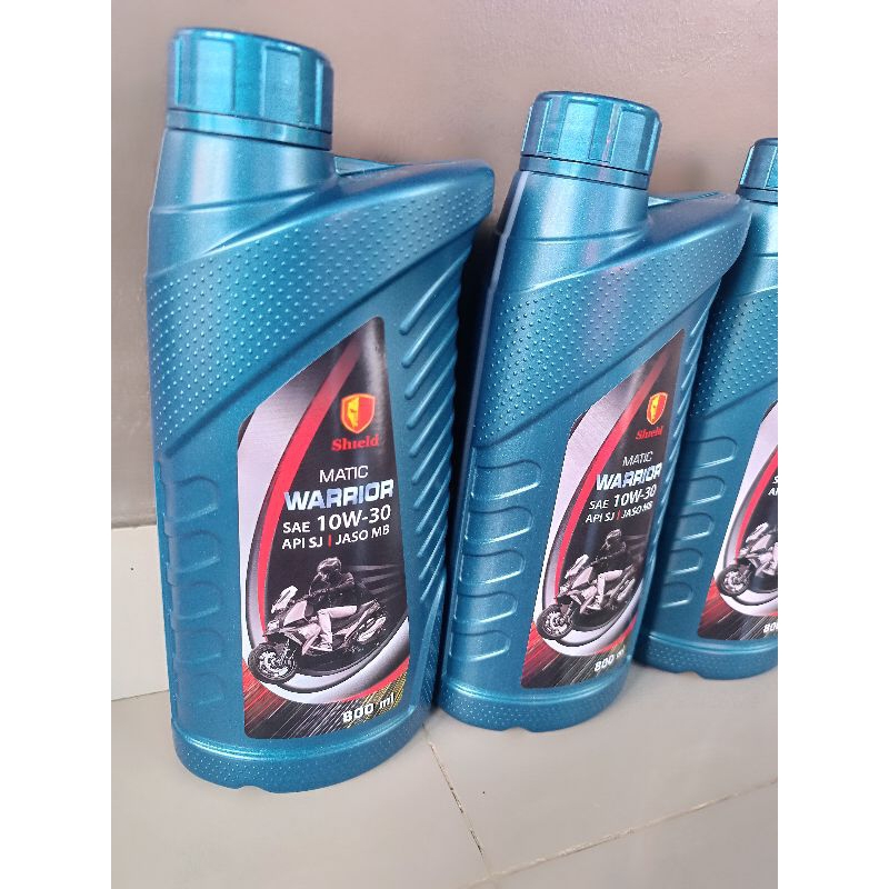 Jual OLI SHIELD MATIK WARIOR 4T API SJ JASO MB SAE 10 W-30 800 ML ...