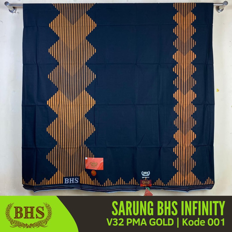 Jual Sarung BHS Infinity Gold Motif V32 PMA New Kain Sarung untuk ...