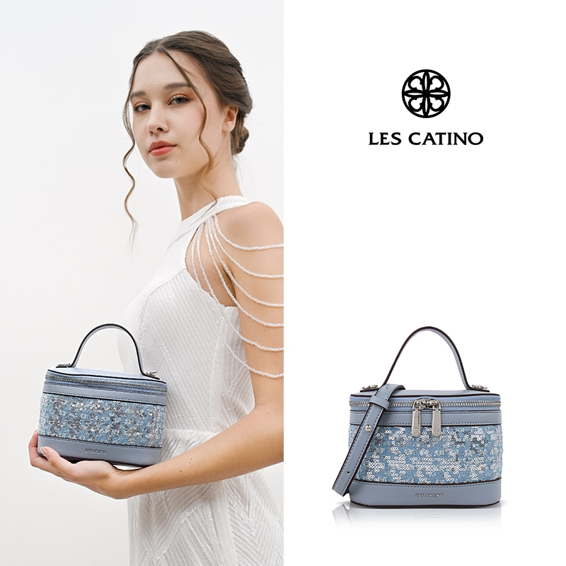 Jual Tas Wanita Les Catino Deluxe LCX Corla Sequin Top Handle | Shopee Indonesia