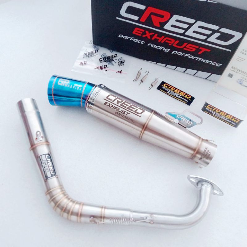 Jual NEW KNALPOT RACING MODEL SALEMBA CEKLIS CREED EXHAUST MIO SPORTY ...