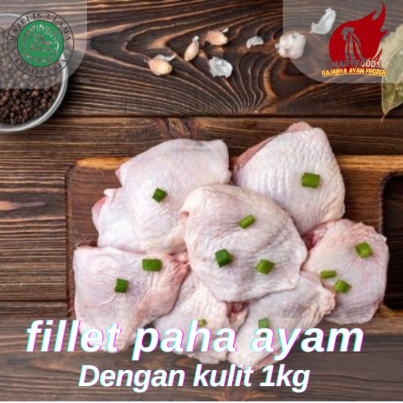 Jual Boneless paha ayam fillet broiler dengan kulit 1kg/ fillet paha ...