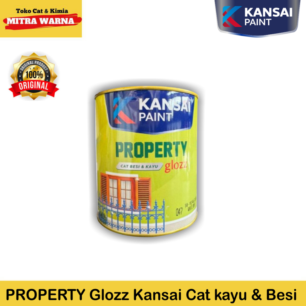Jual Property Glozz Kansai Paint Cat Kayu & Besi / Cat Kayu & Besi ...