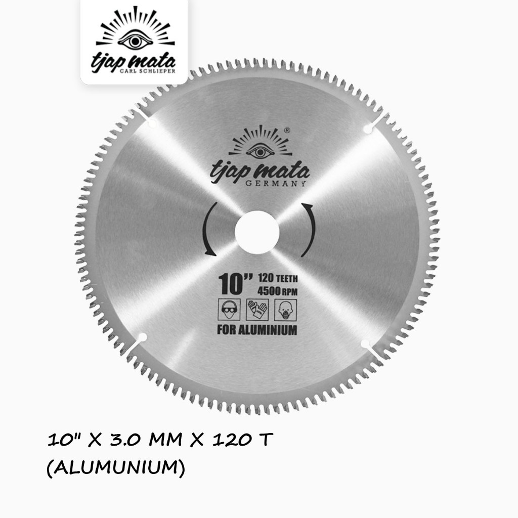 Jual TJAP MATA / CAP MATA Gergaji TCT / TIP SAW 10" X 120T (Alumunium ...