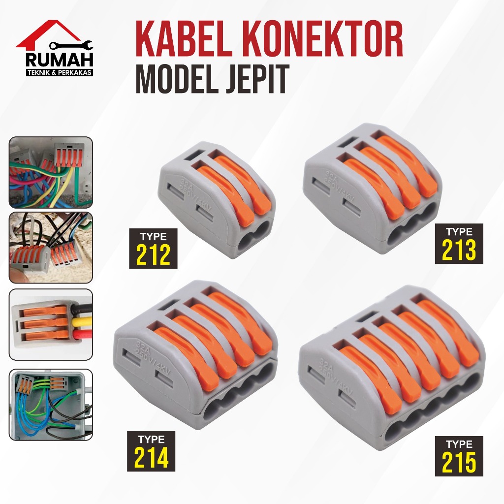 Jual KABEL KONEKTOR JEPIT 2 3 4 5 PIN / Terminal Sambung Kabel PCT wire connector | Shopee Indonesia