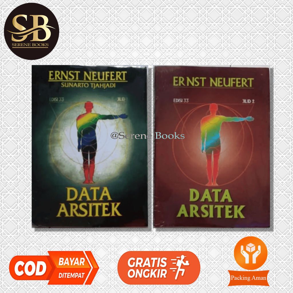 Jual Paket (2 Buku) Data Arsitek edisi 33 Jilid 1 & 2 oleh Ernst ...