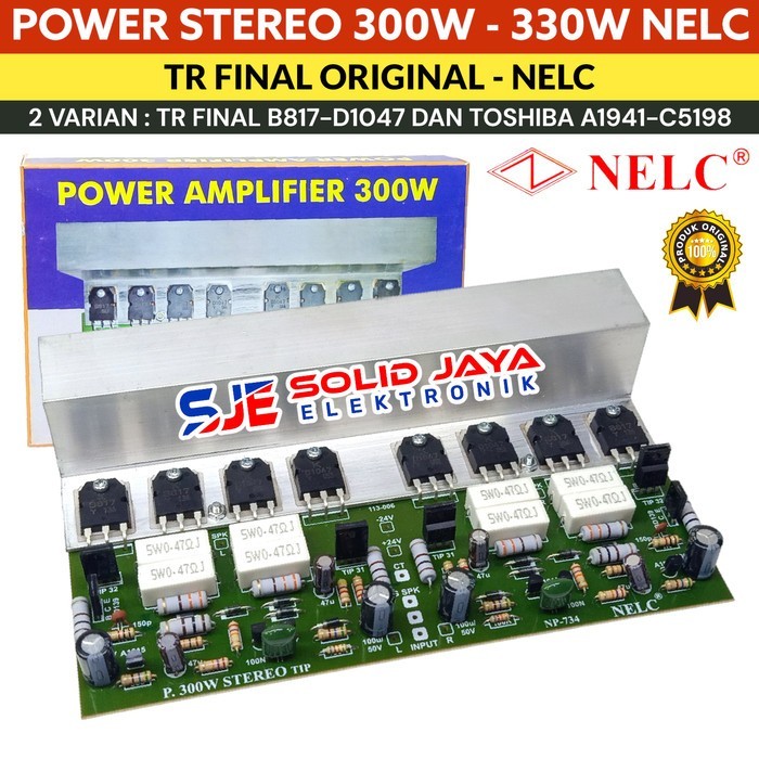 Jual KIT POWER AMPLIFIER STEREO 300W 330W TR FINAL TOSHIBA ASLI 1941 C5198 JAPAN - D817 D1047 ...