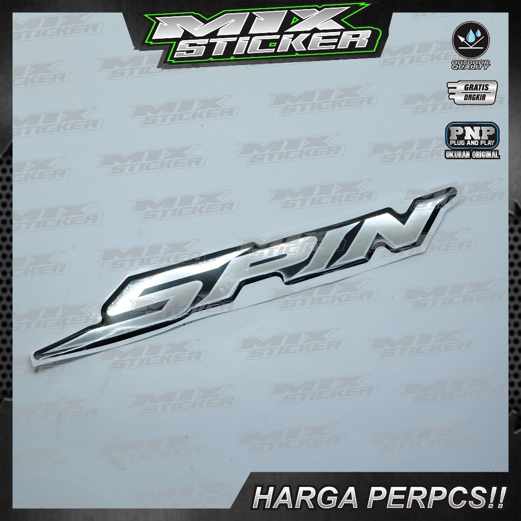 Jual emblem timbul suzuki spin / stiker timbul spin / emblem suzuki ...