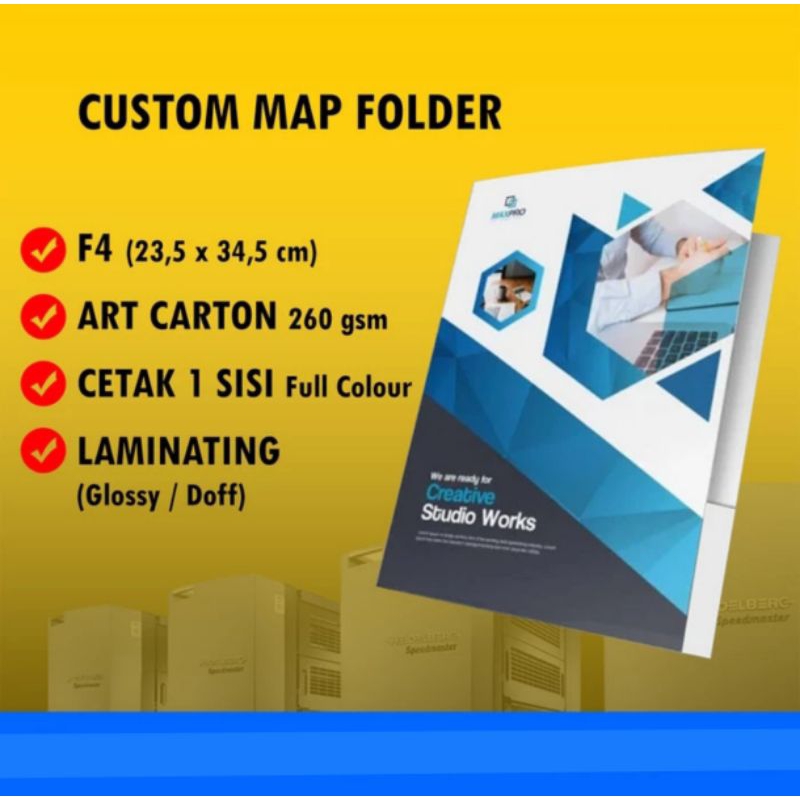 Jual Cetak Map Folder F4 Custom Perusahaan, Kampus, Sekolah, Map Rumah Sakit | Shopee Indonesia
