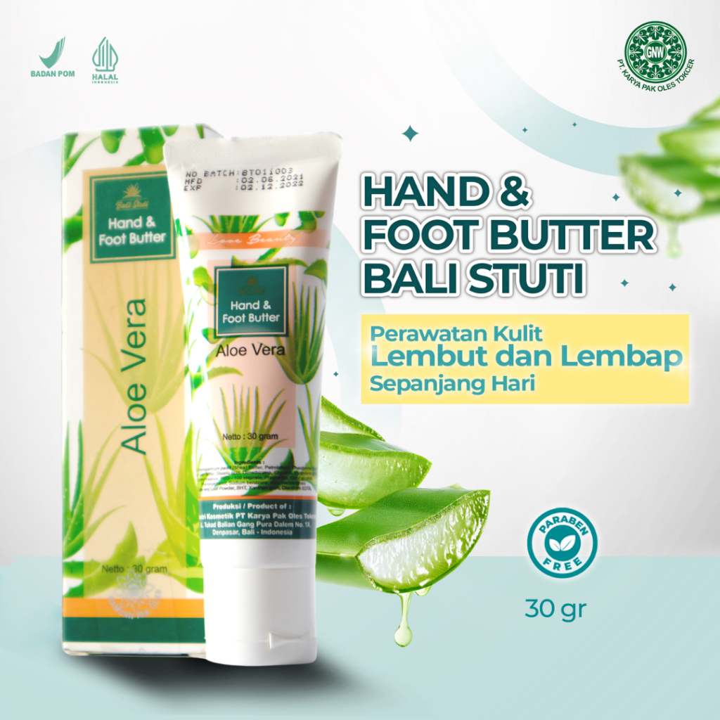 Jual Hand & Foot Butter Bali Stuti 30 g Krim Pelembut Tangan | Shopee Indonesia