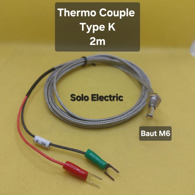 Jual Thermocouple Tipe K M6 / Sensor suhu | Shopee Indonesia